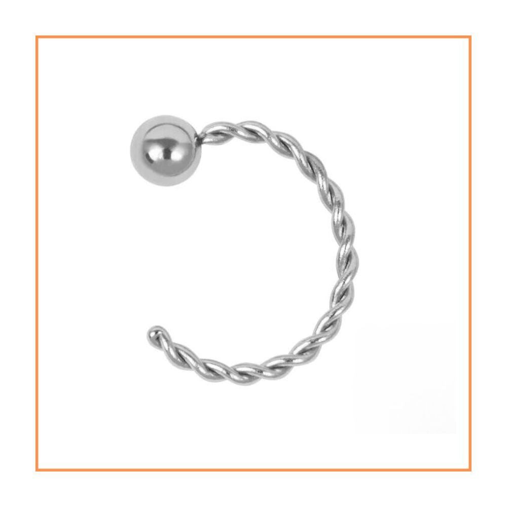 Twisted Rope Nose Ring – Lighthouse Tattoo & Piercing Studio